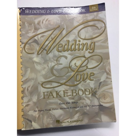 HalLeonard | Other | Song Book Wedding Love Fake Book 4th Ed 45 Songs ...